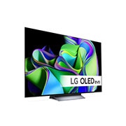 LG 77'' OLED evo C3 - 4K TV (2023), Litt vinklet visning fra venstre side., OLED77C36LC, thumbnail 3