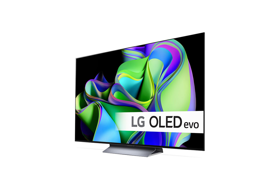 LG 77'' OLED evo C3 - 4K TV (2023), Litt vinklet visning fra venstre side., OLED77C36LC, thumbnail 2