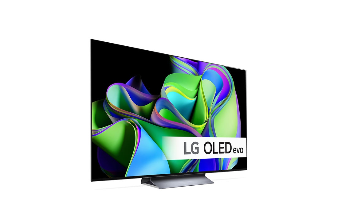 LG 77'' OLED evo C3 - 4K TV (2023), Litt vinklet visning fra venstre side., OLED77C36LC, thumbnail 3