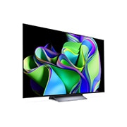 LG 77'' OLED evo C3 - 4K TV (2023), Litt vinklet visning fra høyre side., OLED77C36LC, thumbnail 5